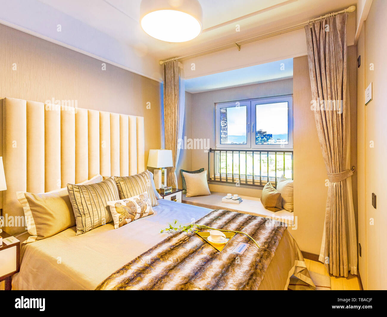 Bedroom, sleep, comfortable and comfortable rest environment, different ...