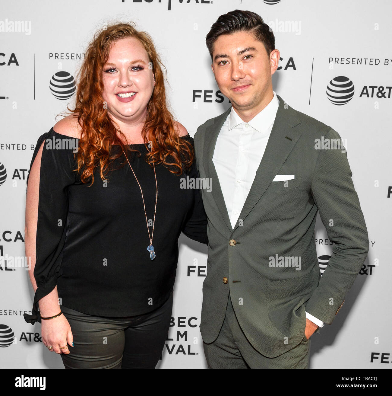 New York, NY - April 27, 2019: Gabrielle Pickle and Takashi Doscher ...