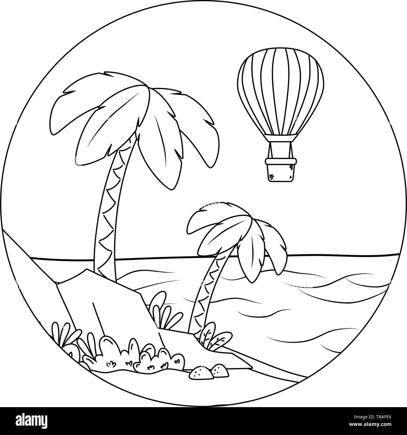 Summer Season Clipart Black And White