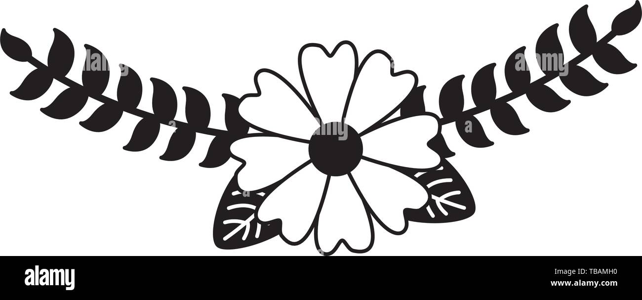 flower branch leaves Stock Vector Image & Art - Alamy