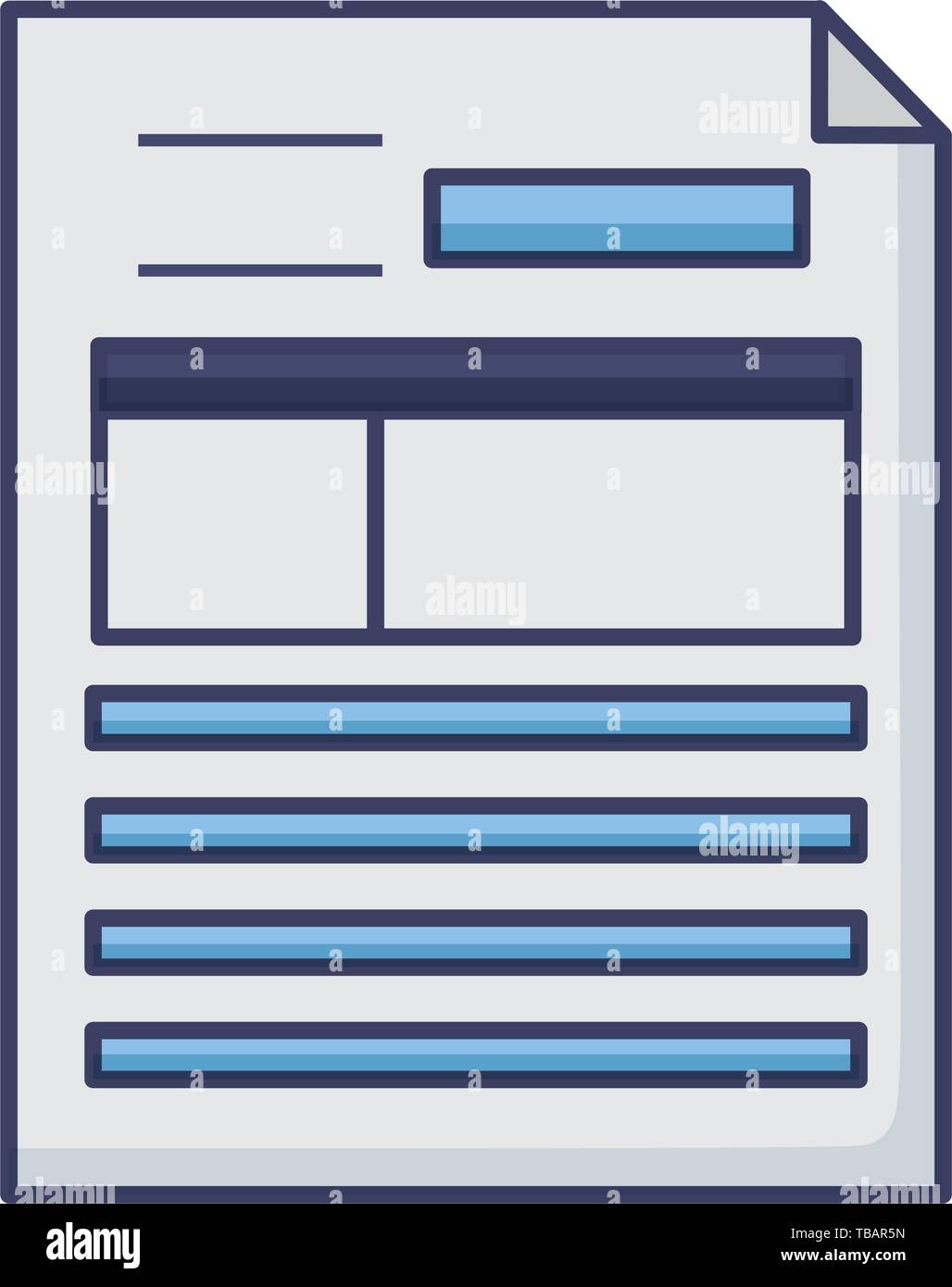 document paper report Stock Vector Image & Art - Alamy