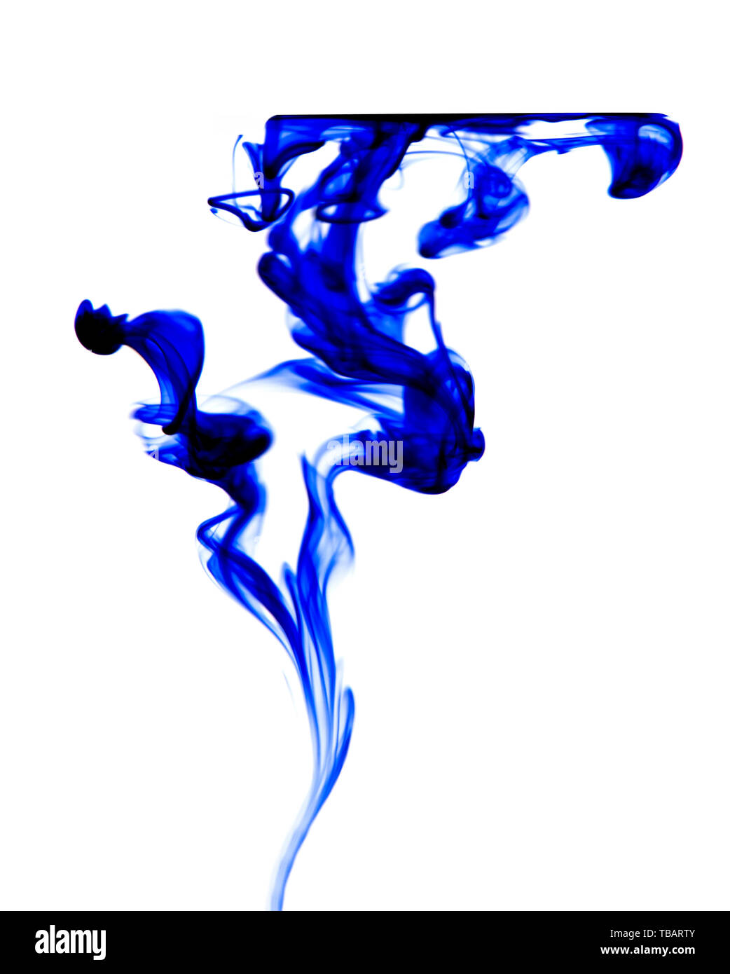 Blue ink texture Stock Photo - Alamy