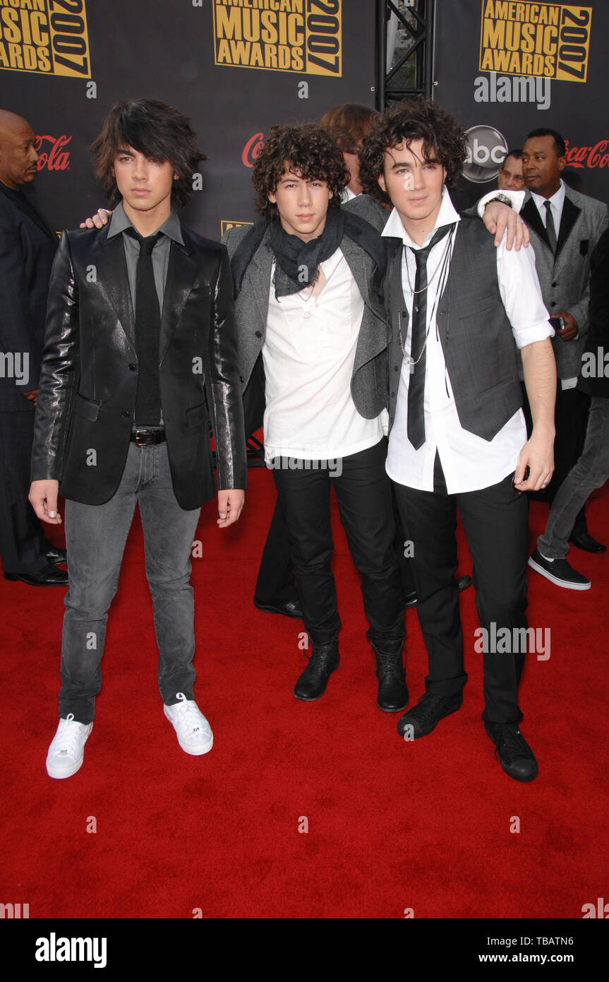 LOS ANGELES, CA. November 18, 2007: Jonas Brothers at the 2007 American ...