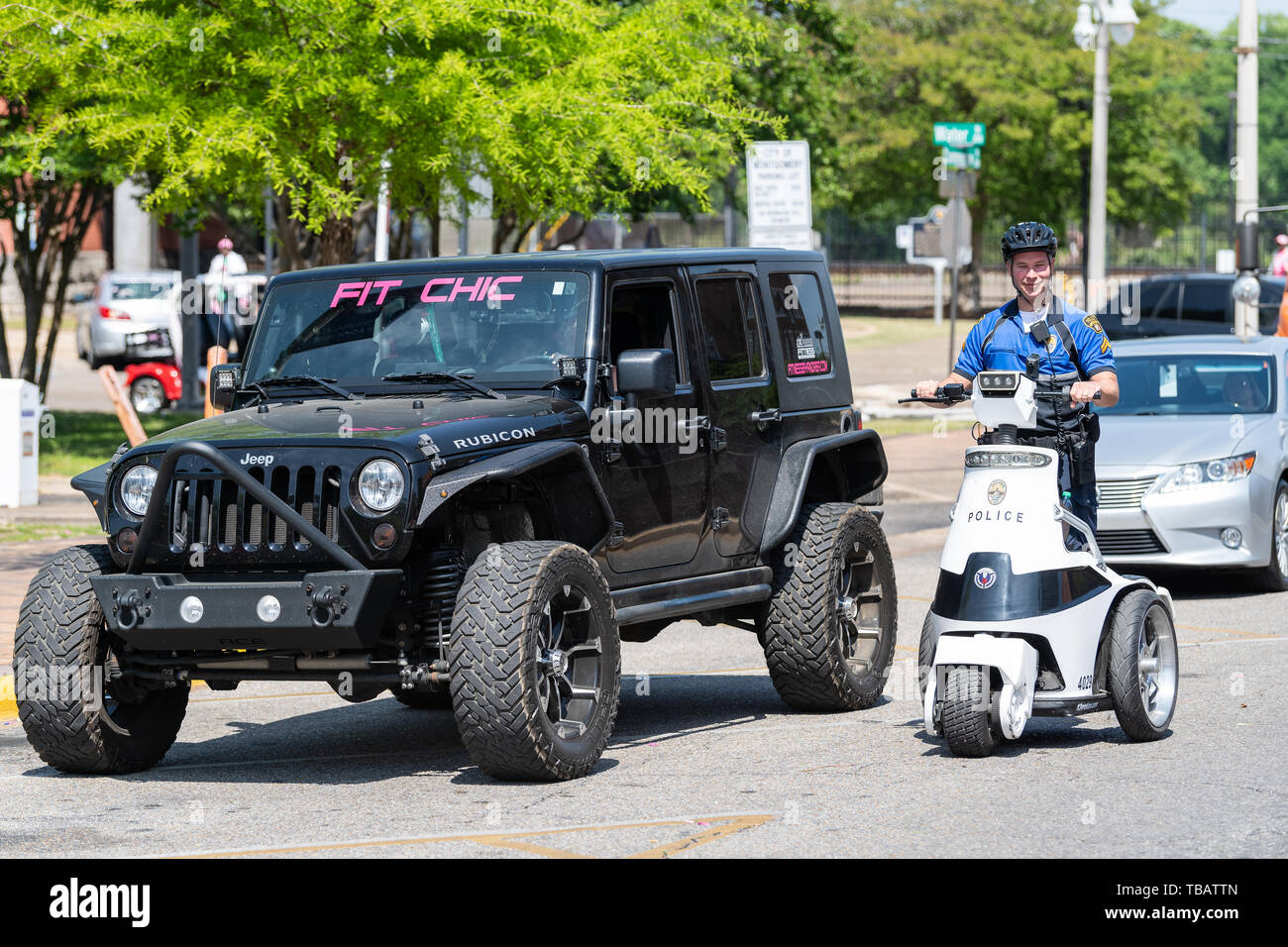 Montgomery, USA - April 21, 2018: Alabama city police officer car ...