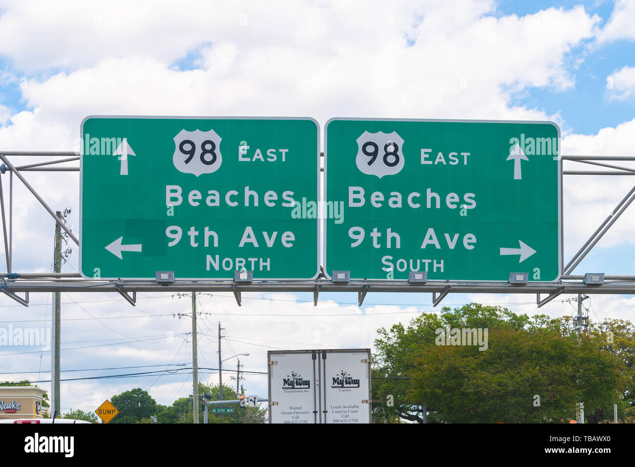 Pensacola beach sign hi-res stock photography and images - Alamy
