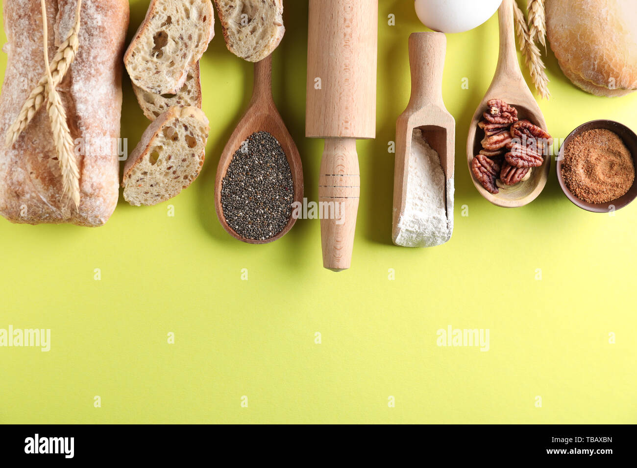 Various bread ingredients wheat hi-res stock photography and images - Alamy