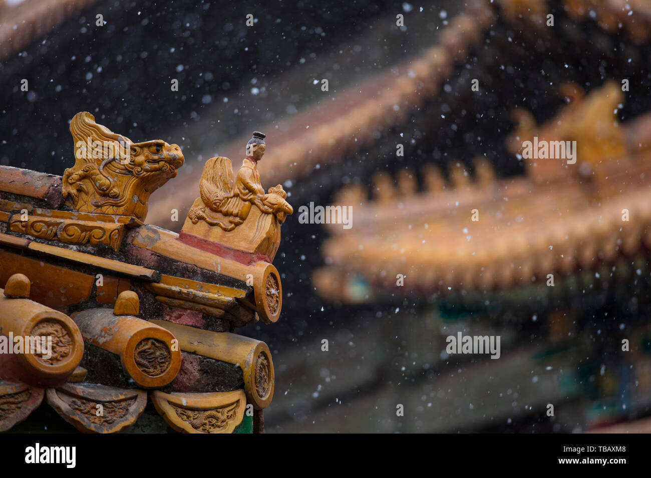 Snow view of the Forbidden City in Beijing Stock Photo - Alamy