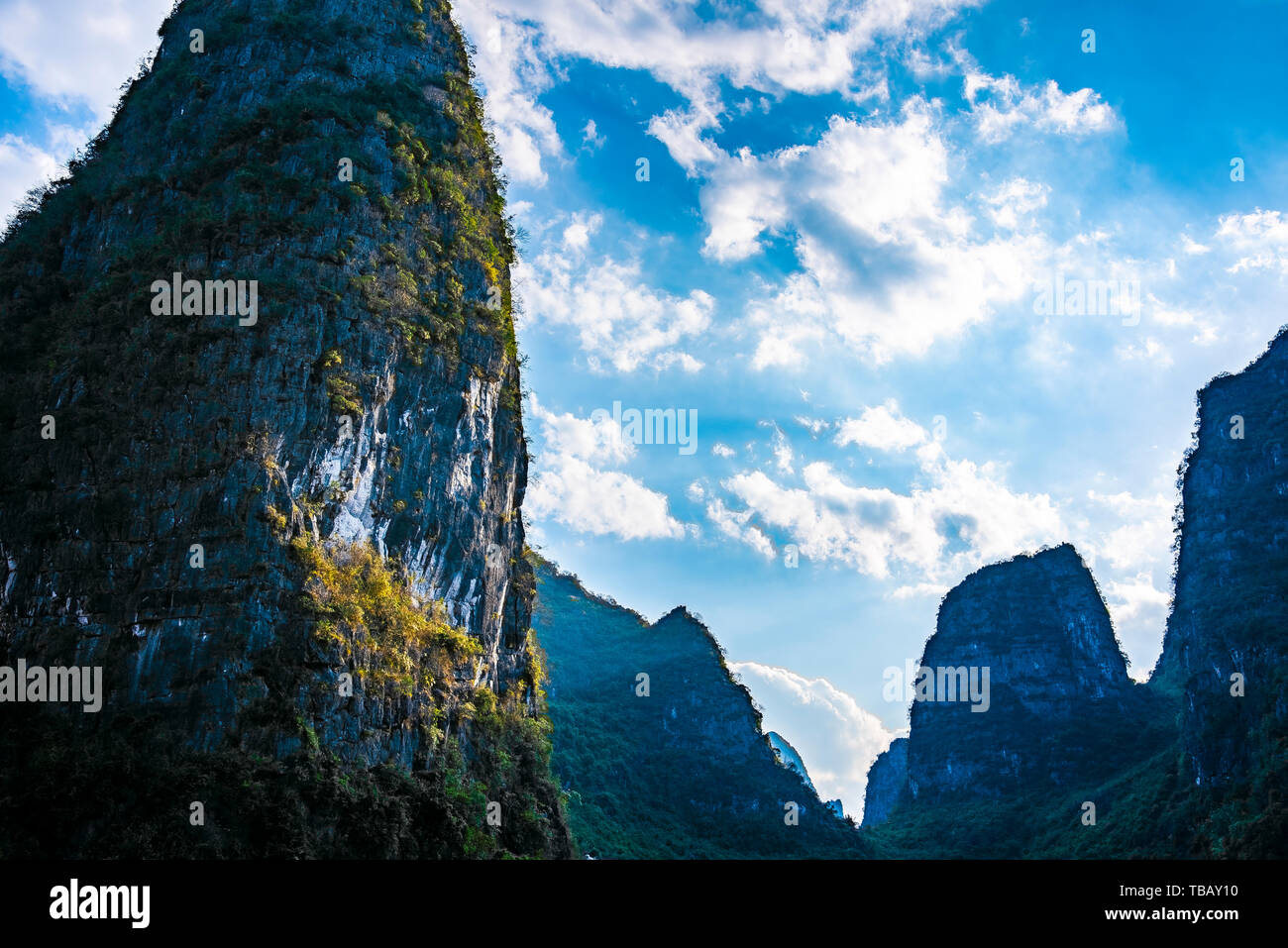 Karst Landform of Hezhou, Guangxi Stock Photo - Alamy
