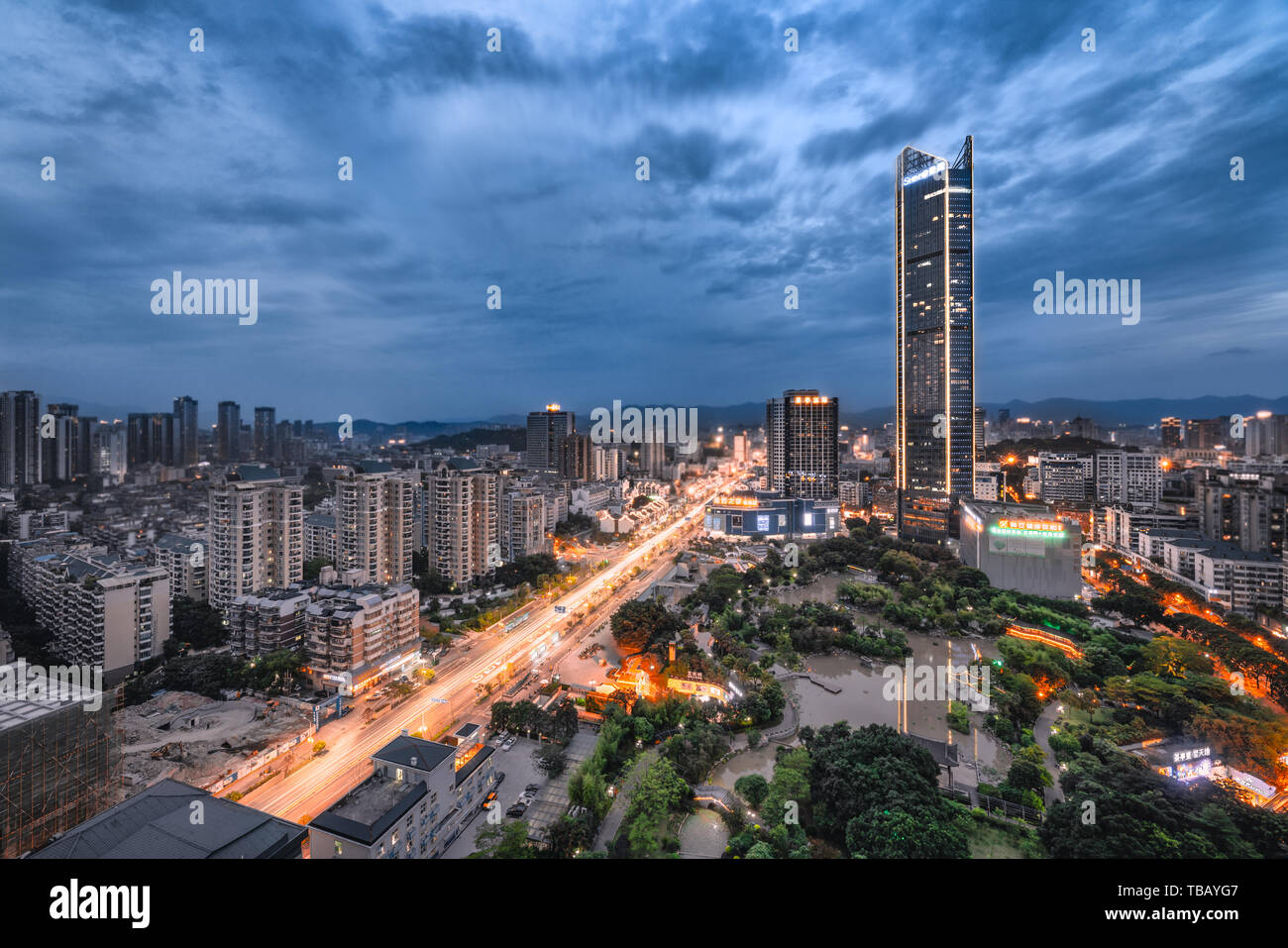 Shimao Tea Pavilion, Fuzhou Landmark Architecture Stock Photo - Alamy