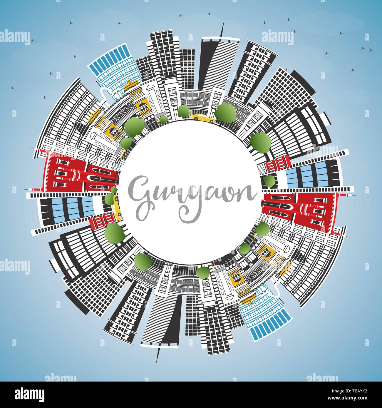 Gurgaon building Stock Vector Images - Alamy