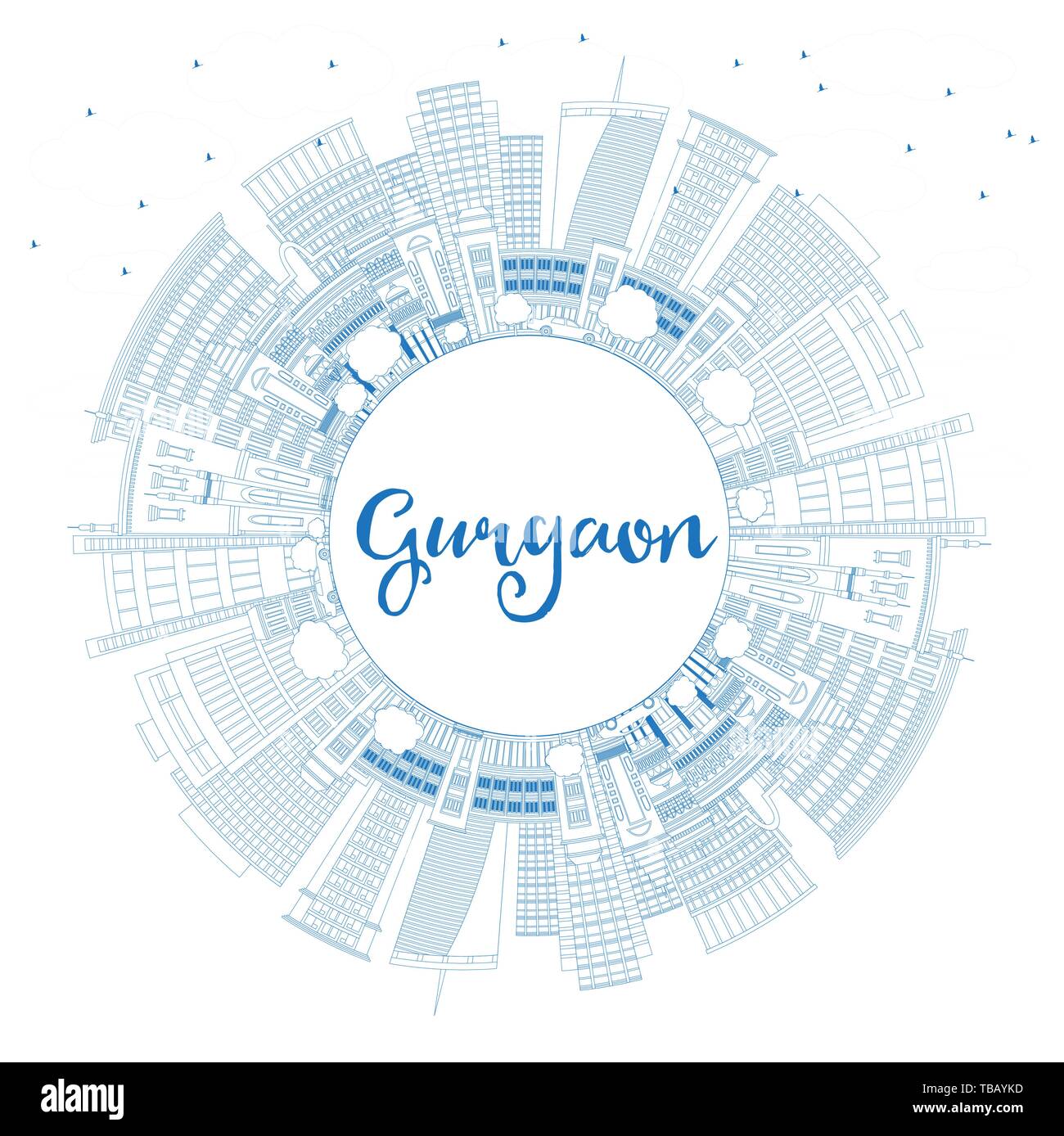Gurgaon india skyline hi-res stock photography and images - Alamy