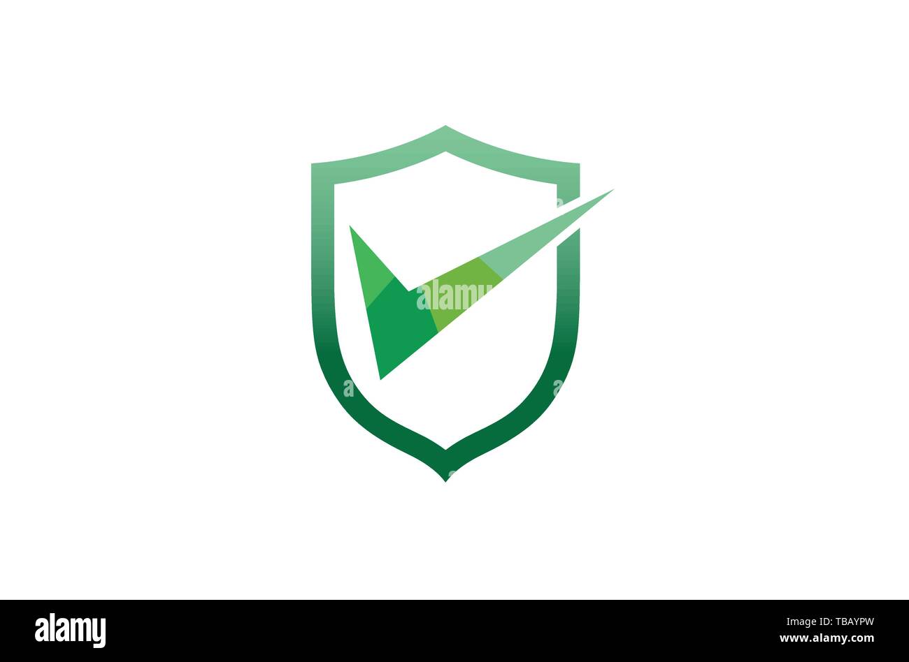 Creative Shield Check Logo Design Symbol Vector Illustration Stock ...