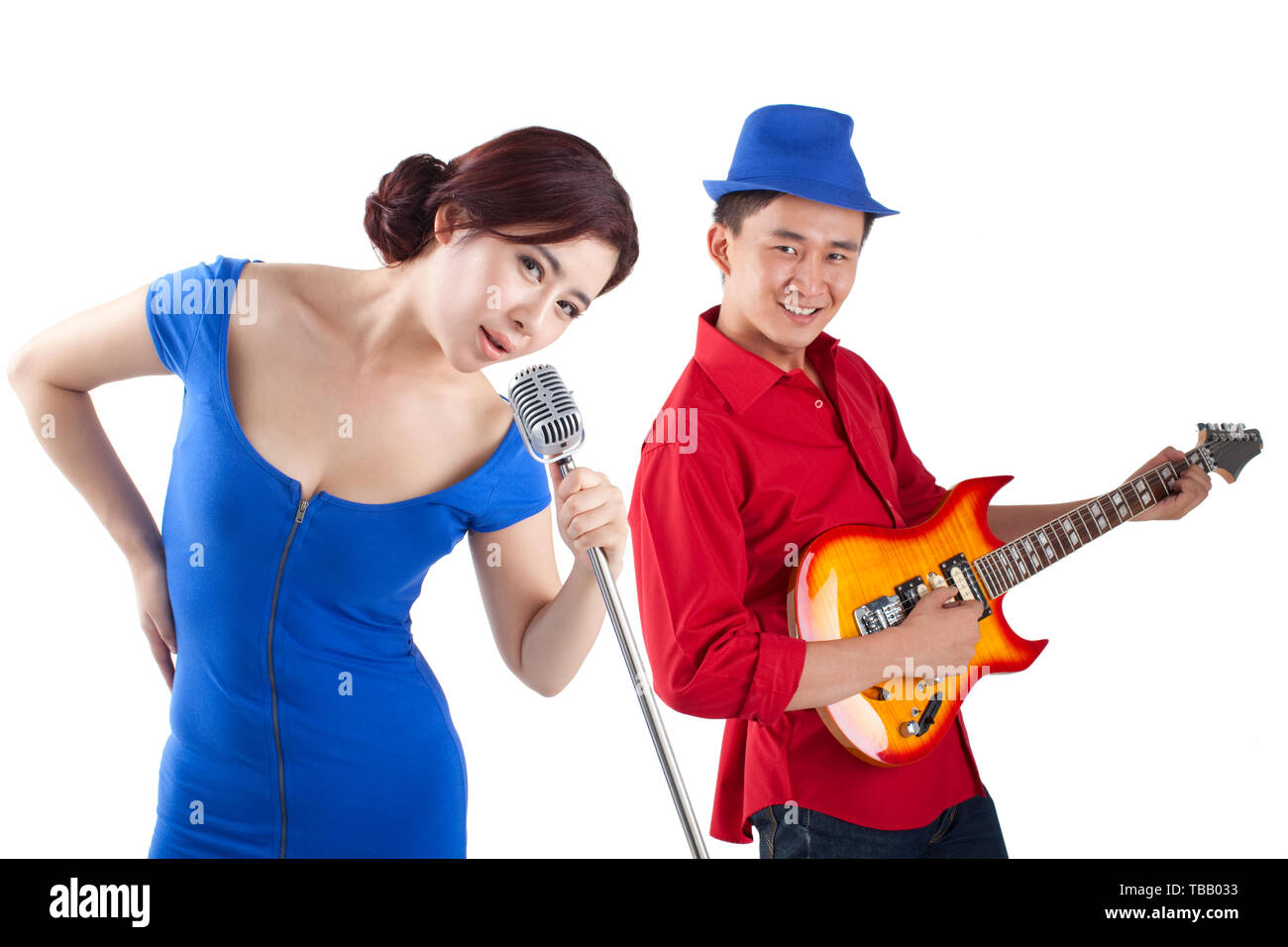 Two singing Cut Out Stock Images & Pictures - Alamy