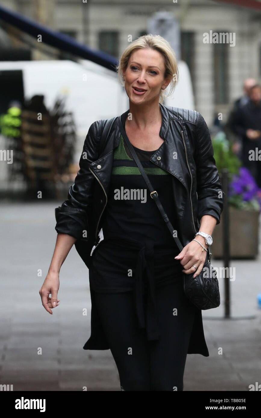 Faye Tozer seen arriving at Global studios for interviews on Heart ...