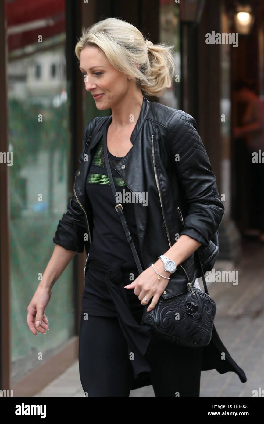 Faye Tozer seen arriving at Global studios for interviews on Heart ...