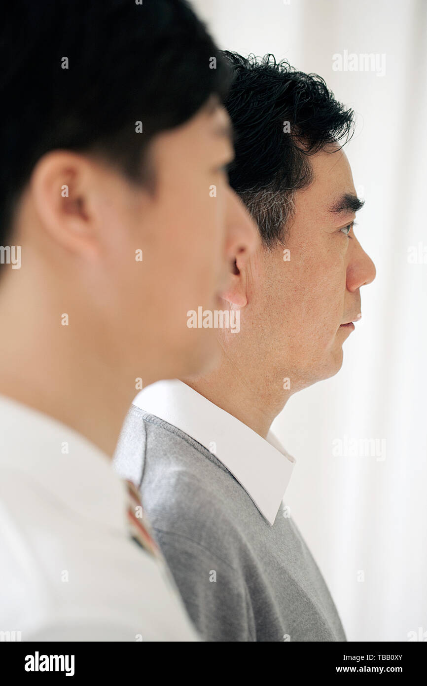 A portrait of a father and son Stock Photo - Alamy