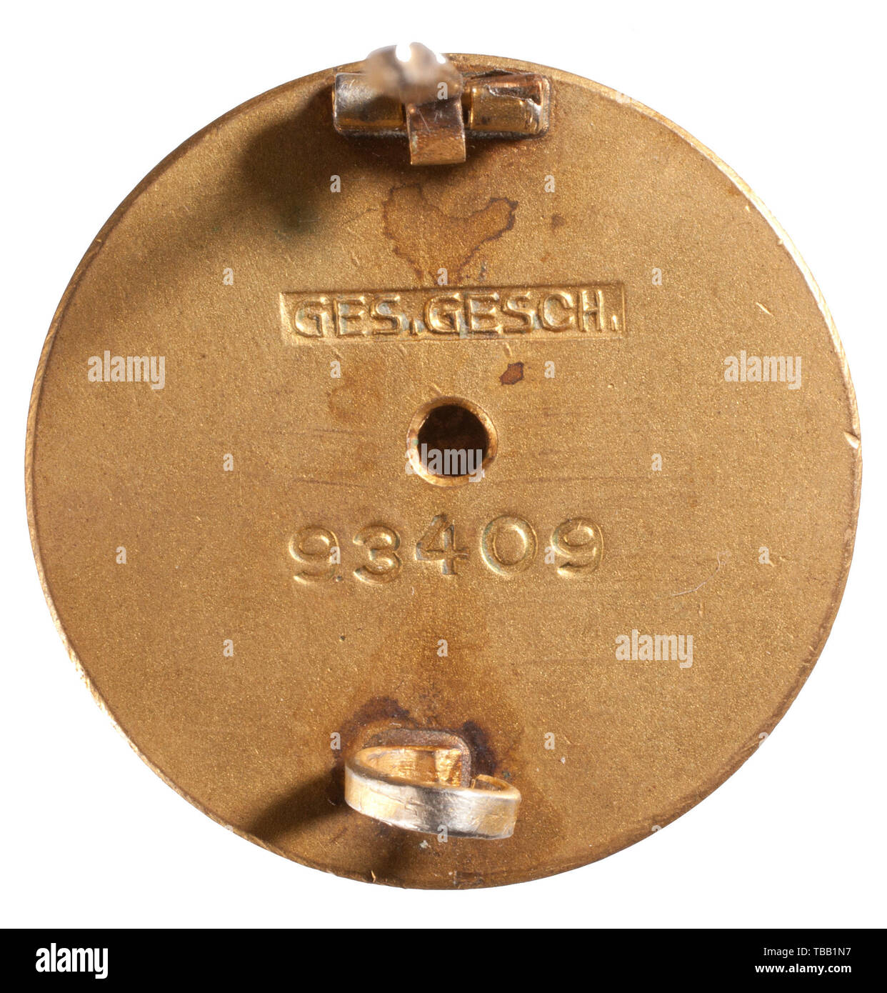 THE JOHN PEPERA COLLECTION, A Golden Party Badge of the NSDAP in 30 mm ...