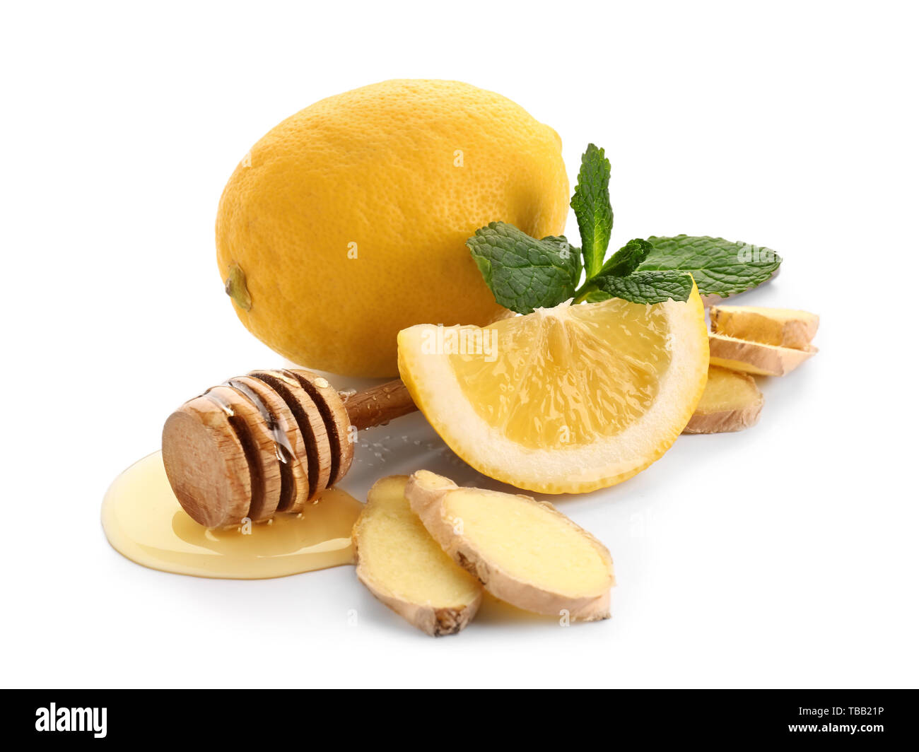 Honey lemon slices fresh Cut Out Stock Images & Pictures - Alamy