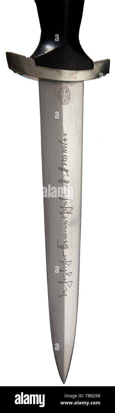 THE JOHN PEPERA COLLECTION, A M 1934 SS honour dagger with H. Himmler ...