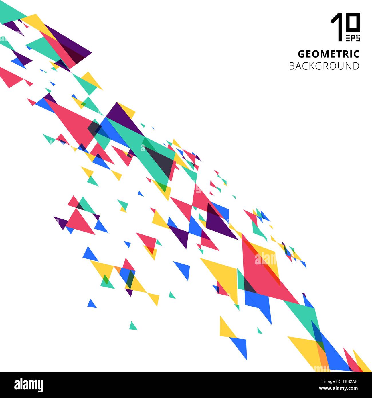 Abstract element colorful and creative modern geometric overlapping ...