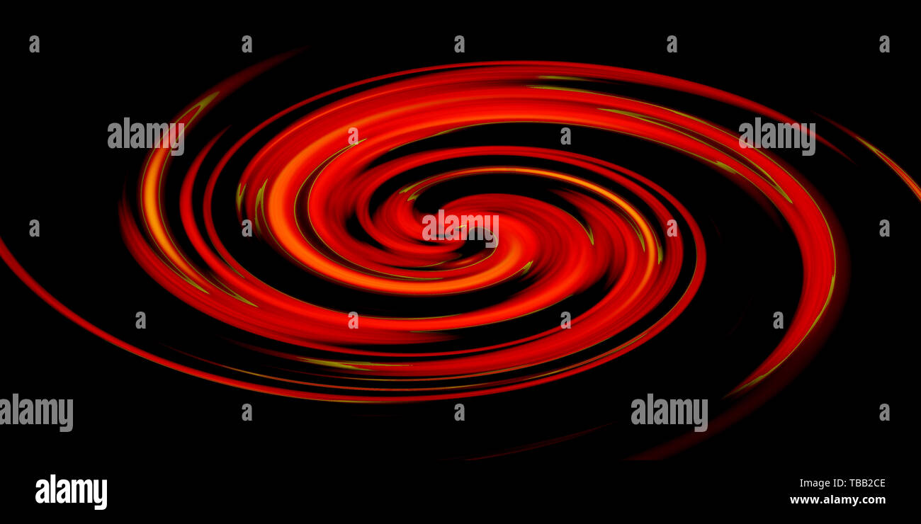 Swirling liquid background in red creamy color. Abstract twisted ...