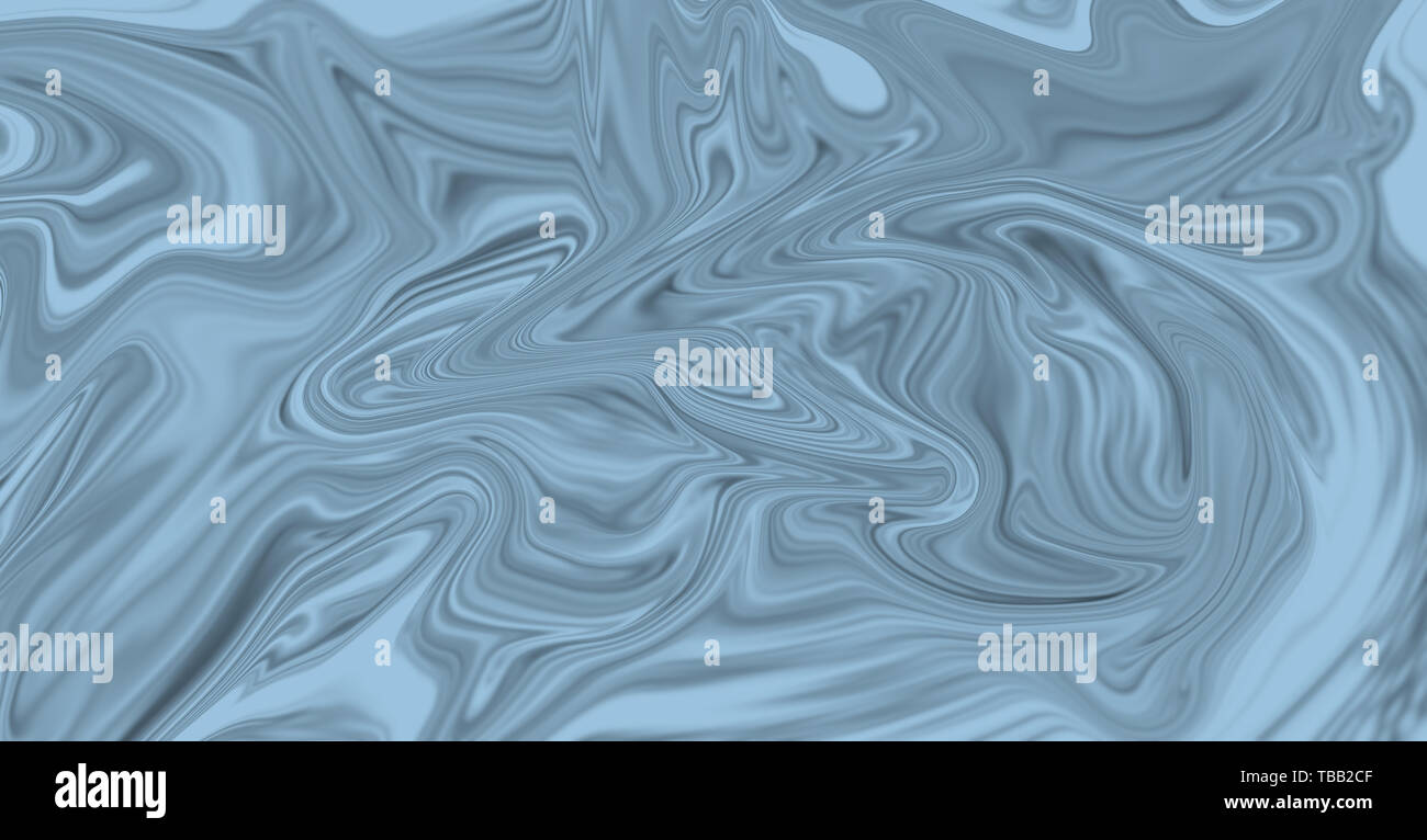 Abstract pastel blue swirling liquid background with fluid motion and ...