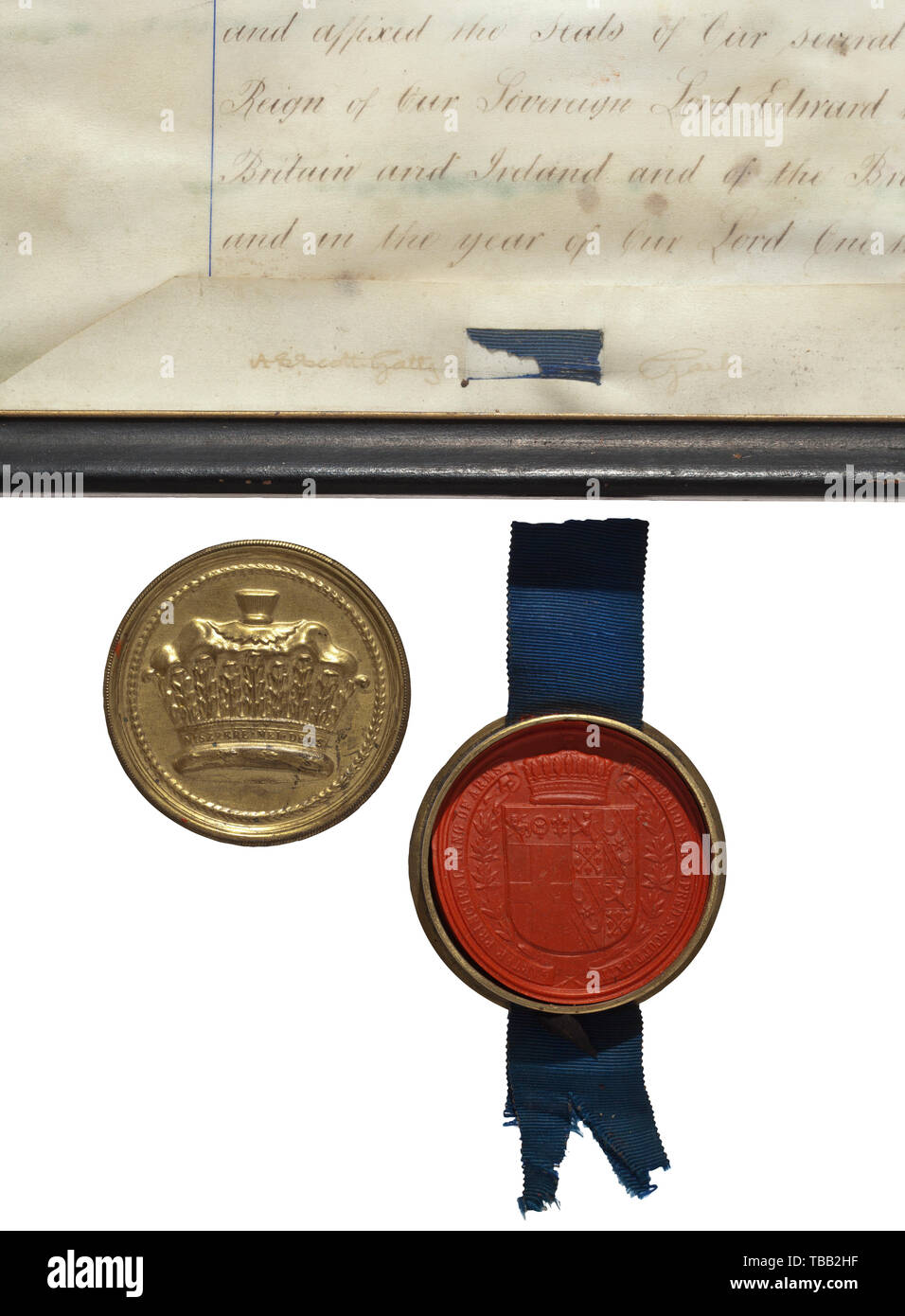 A grant of arms to Cyril William Bowdler Bowdler of Camberley A large ...