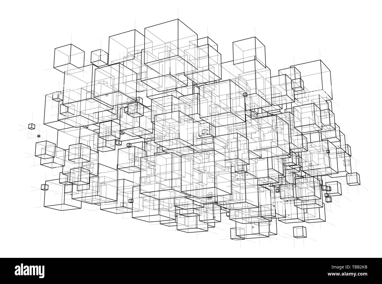 Vector abstract boxes background Stock Vector Image & Art - Alamy