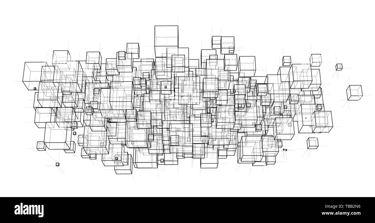 Vector abstract boxes background Stock Vector Image & Art - Alamy