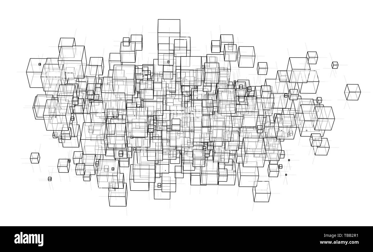 Vector abstract boxes background Stock Vector Image & Art - Alamy