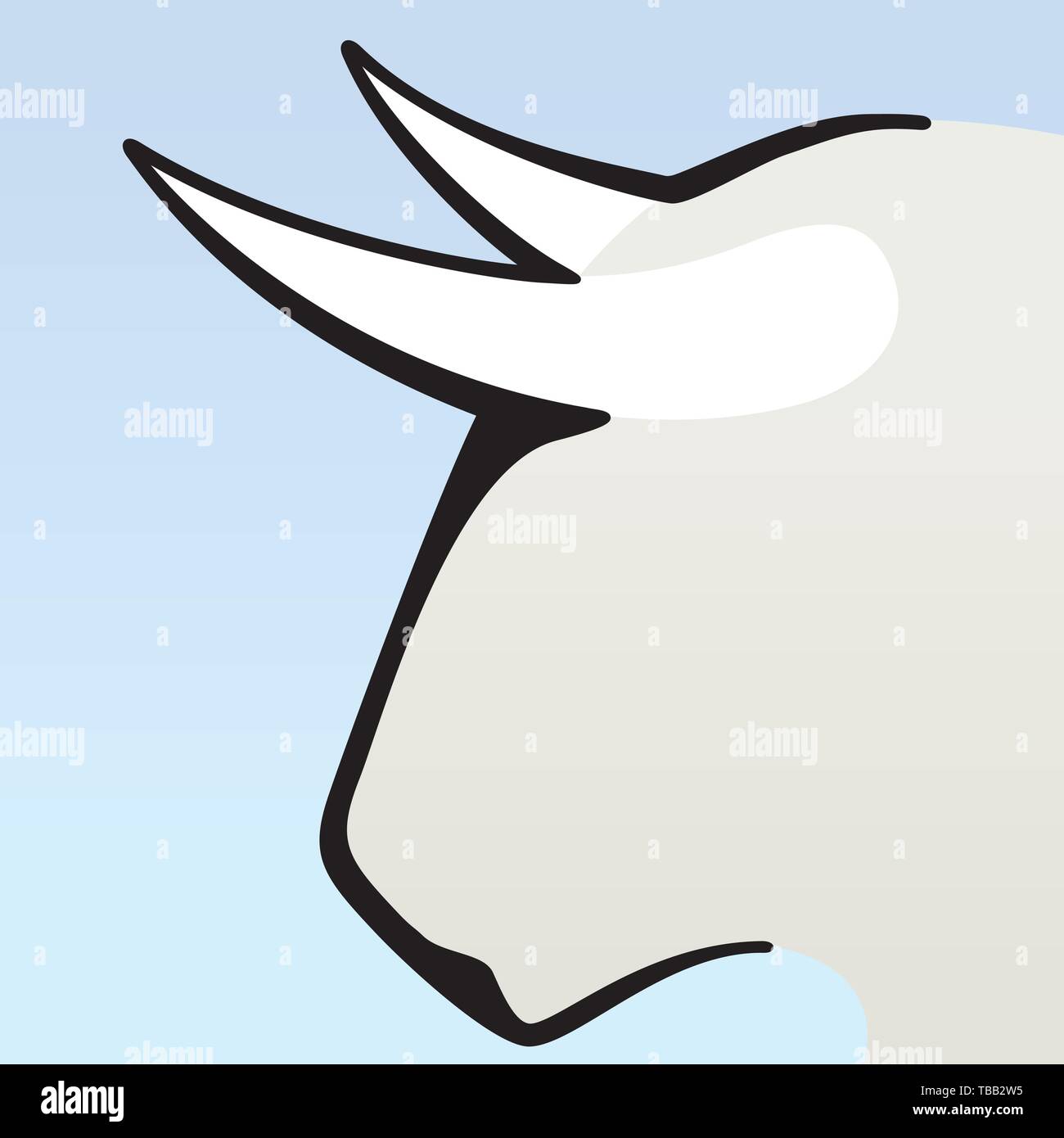 Bull head drawing hi-res stock photography and images - Alamy