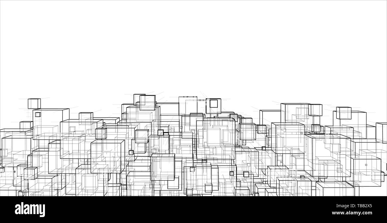 Vector abstract boxes background Stock Vector Image & Art - Alamy