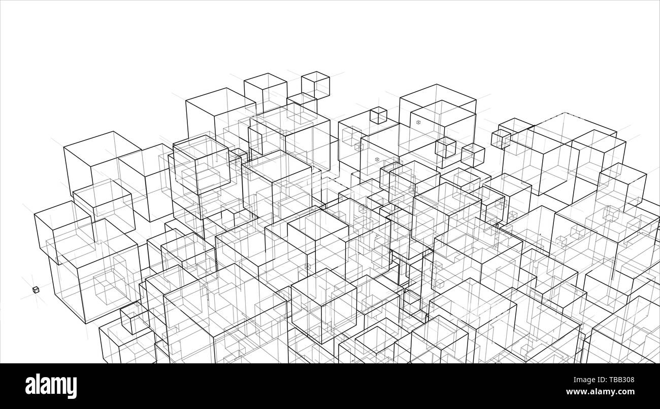 Vector abstract boxes background Stock Vector Image & Art - Alamy