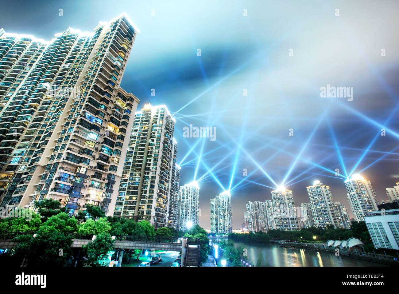 High-end business places in Shanghai Stock Photo - Alamy