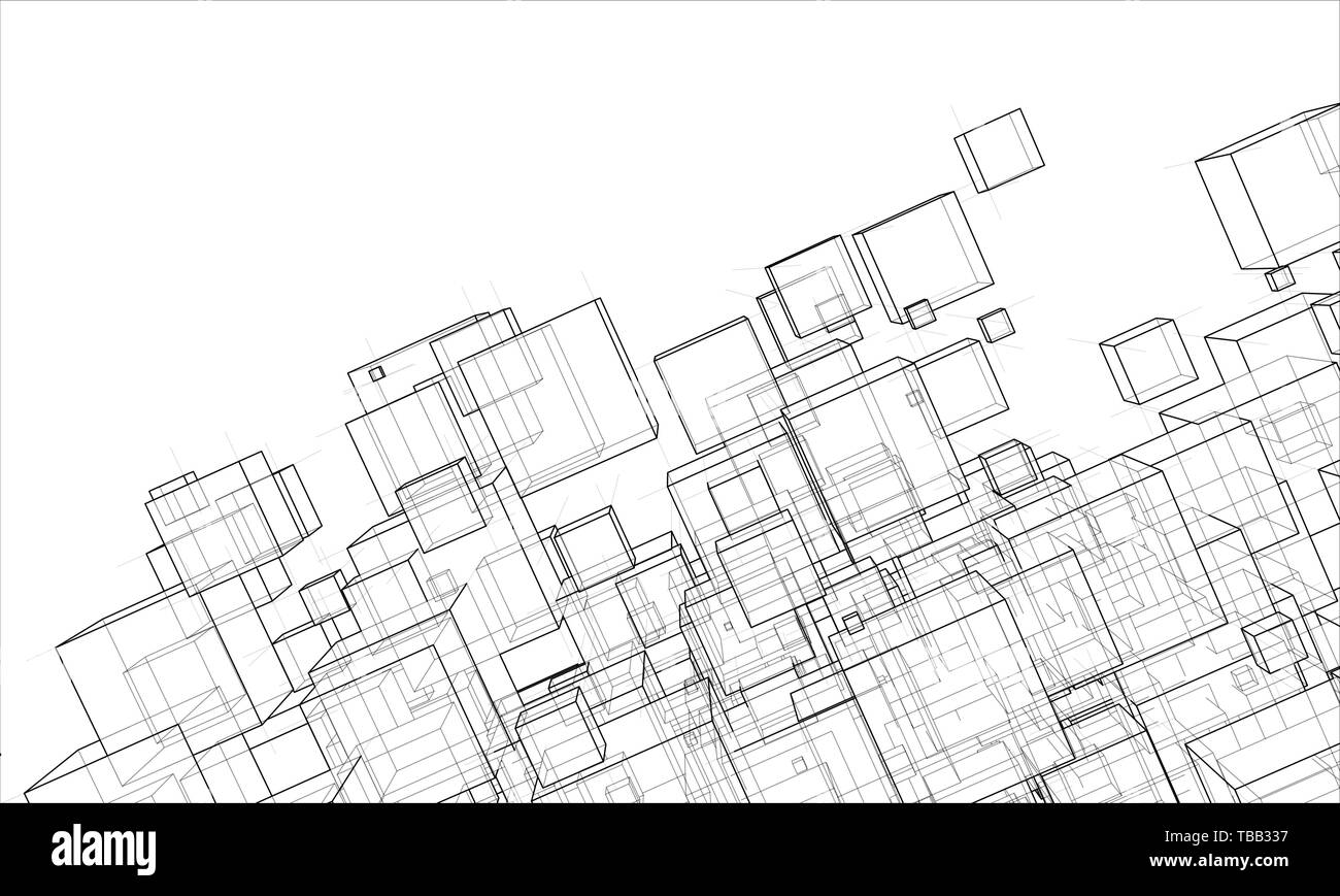 Vector abstract boxes background Stock Vector Image & Art - Alamy