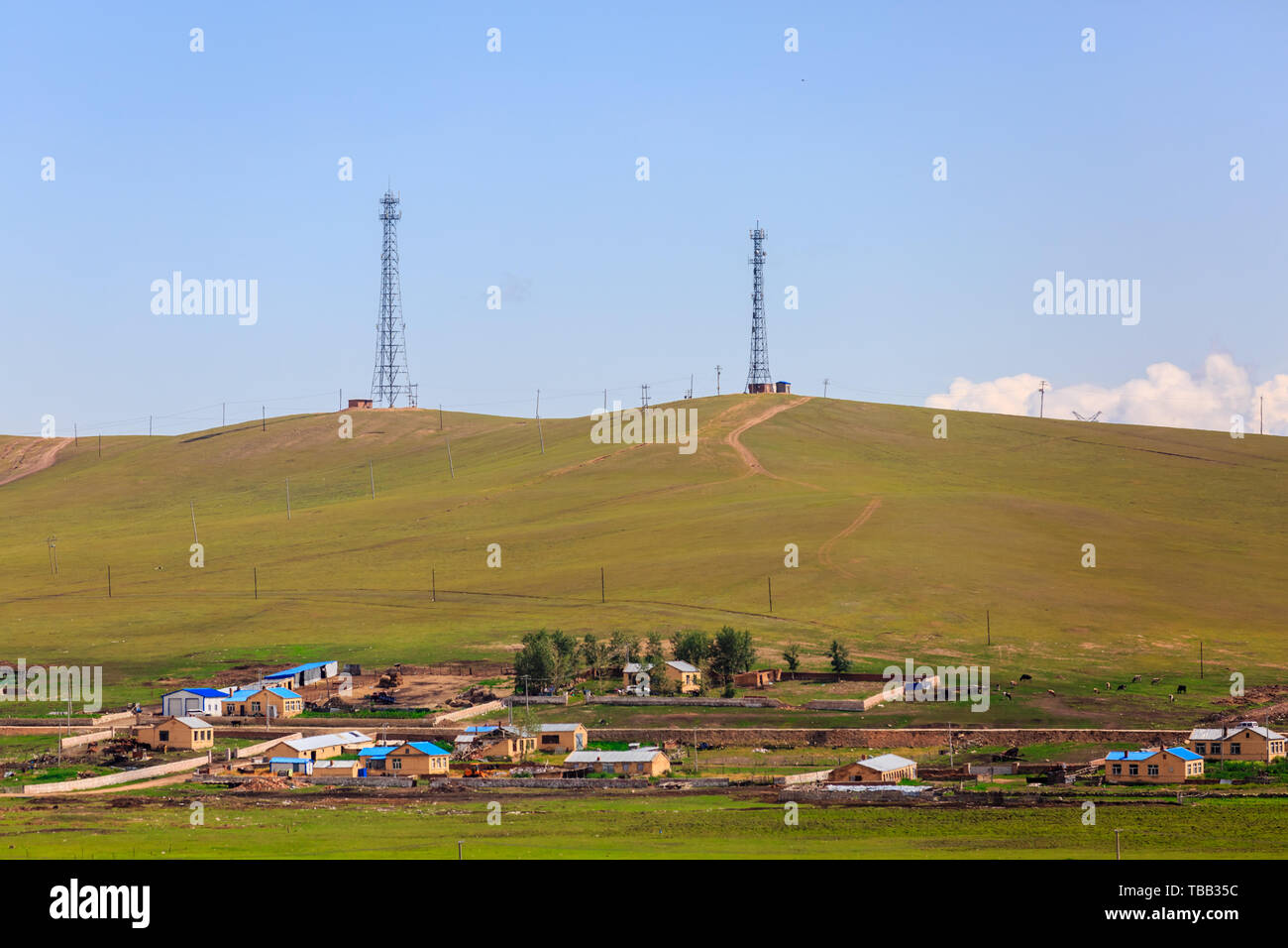 Summer in Hulunbuir Prairie, Inner Mongolia Stock Photo - Alamy