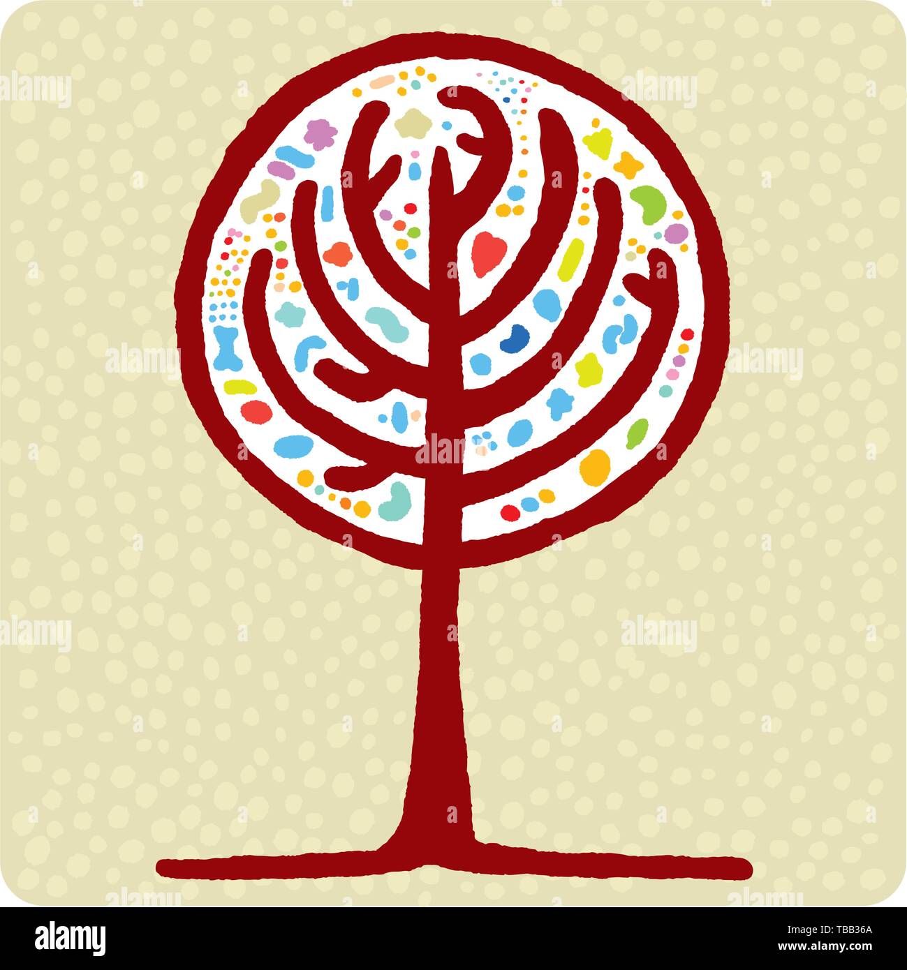 Fruit tree texture Stock Vector Images - Alamy