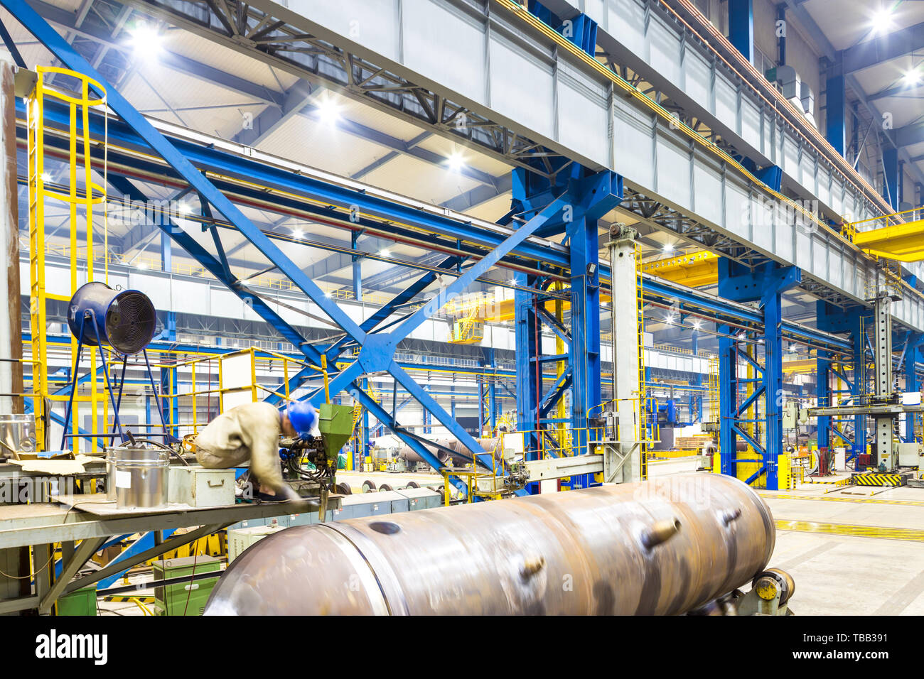 Interior of factory workshop Stock Photo - Alamy