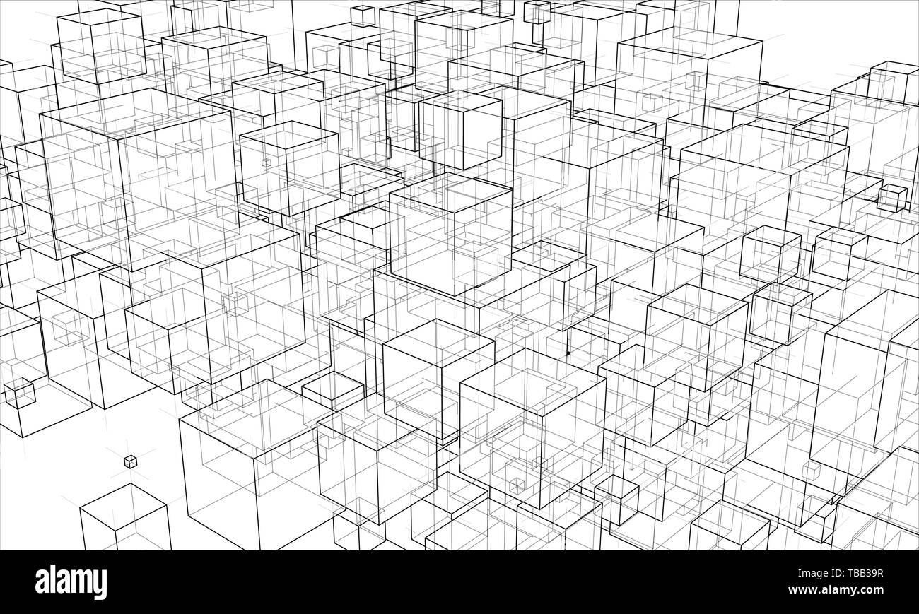 Vector abstract boxes background Stock Vector Image & Art - Alamy