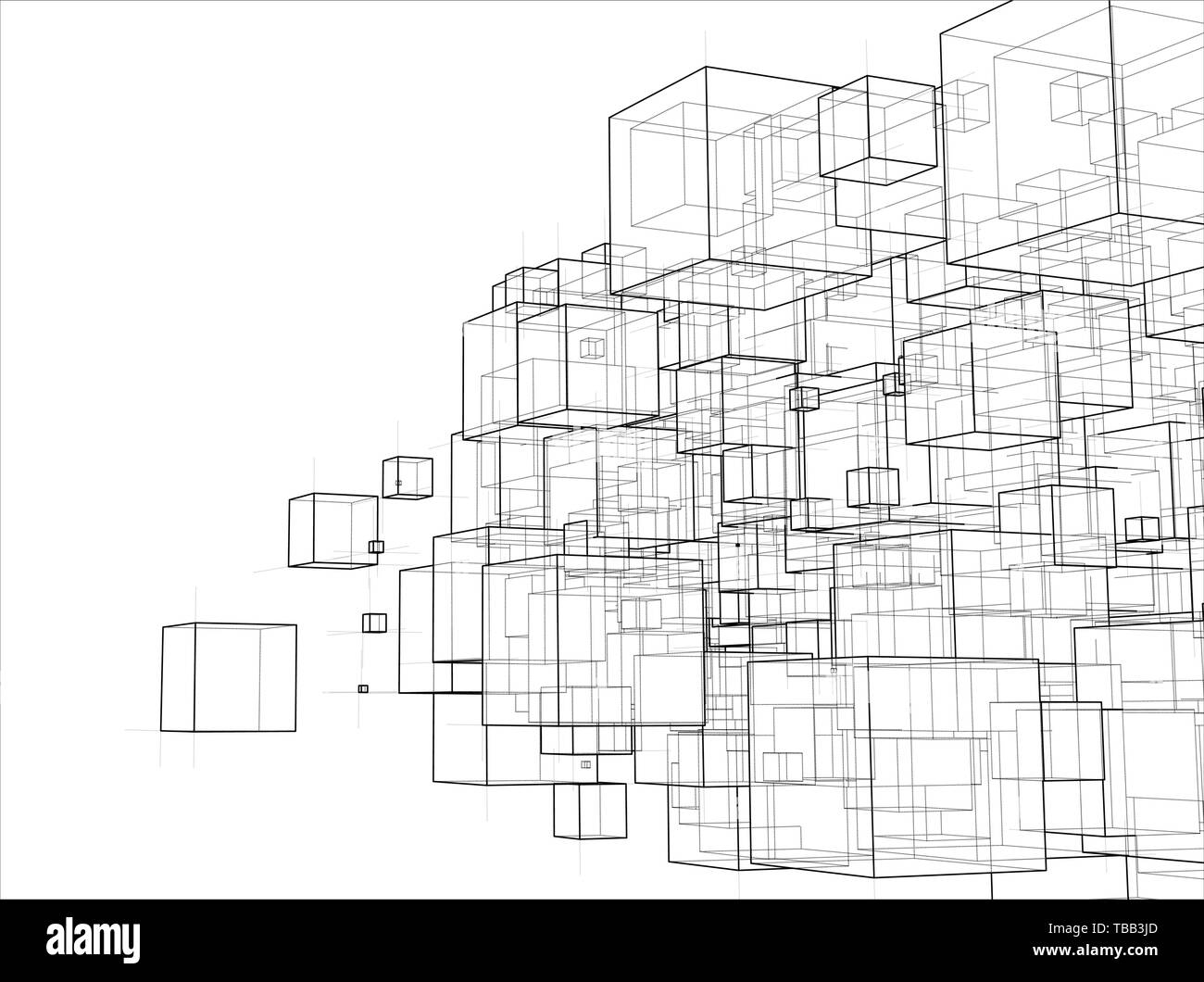 Vector abstract boxes background Stock Vector Image & Art - Alamy