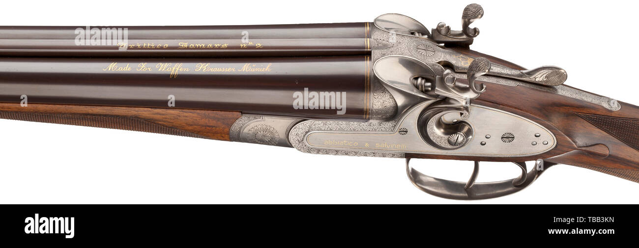 A double-barrelled hammer shotgun Abbiatico & Salvinelli, model Castore ...