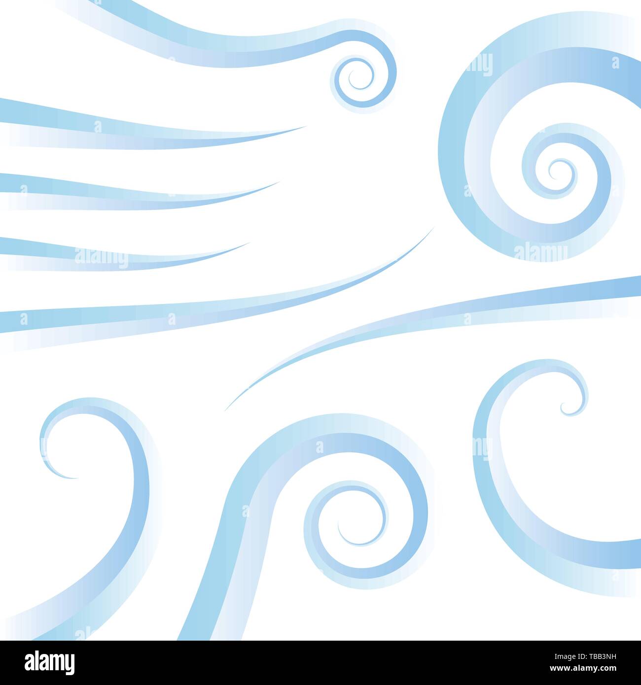 Vector illustration. Wind background with different geometric soft ...