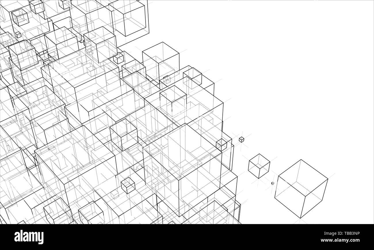 Vector abstract boxes background Stock Vector Image & Art - Alamy