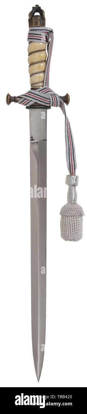 A Prussian Automobile Corps Dagger long pattern Nickel silver mounts ...