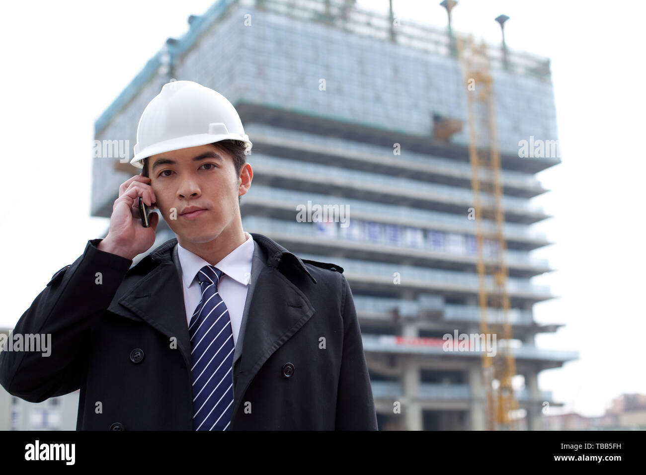 Staff at the construction site Stock Photo - Alamy
