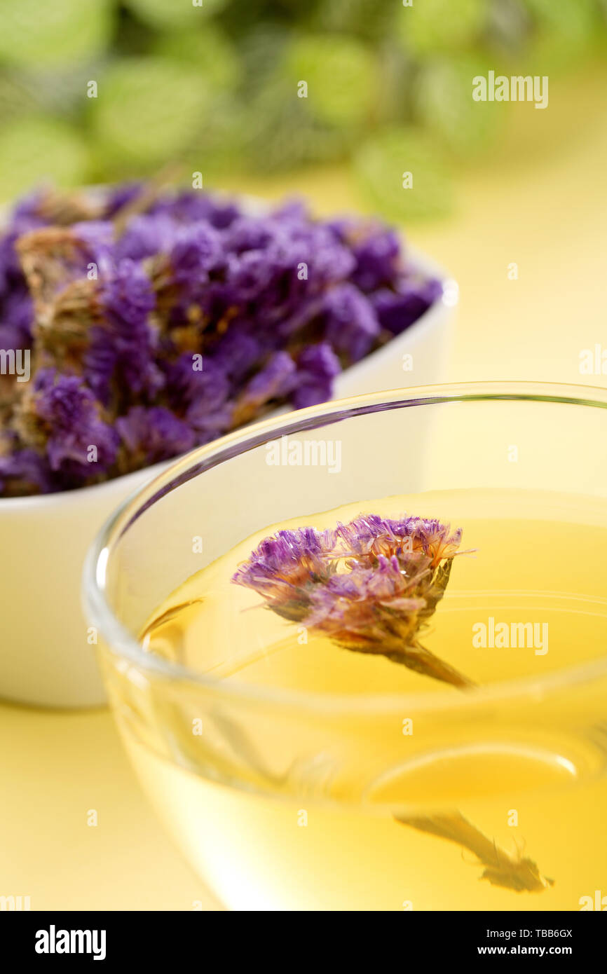 Healthy flower tea Stock Photo - Alamy