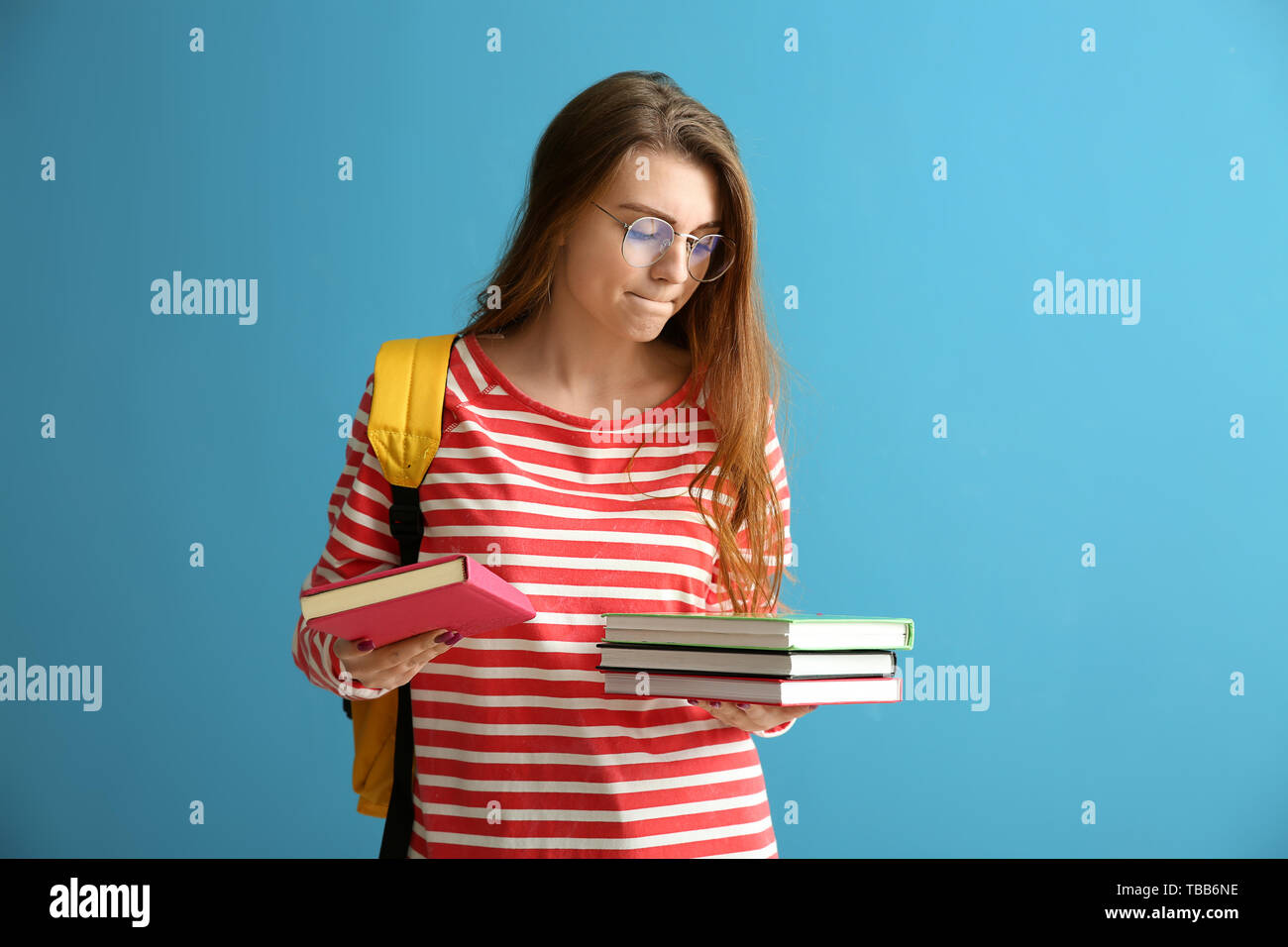 Student prepare exam schoolgirl hi-res stock photography and images - Alamy