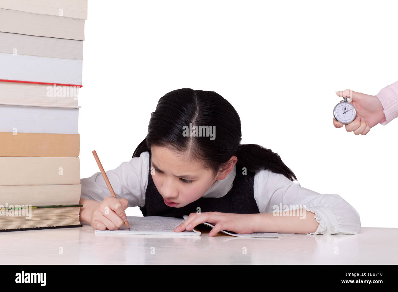 Students are overburdened with class work Stock Photo - Alamy