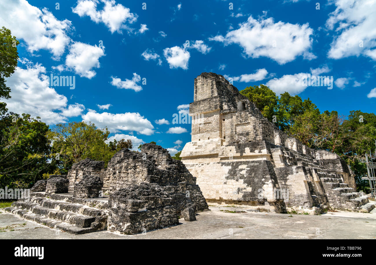 Ancient Mayan ruins at Tikal in Guatemala Stock Photo - Alamy