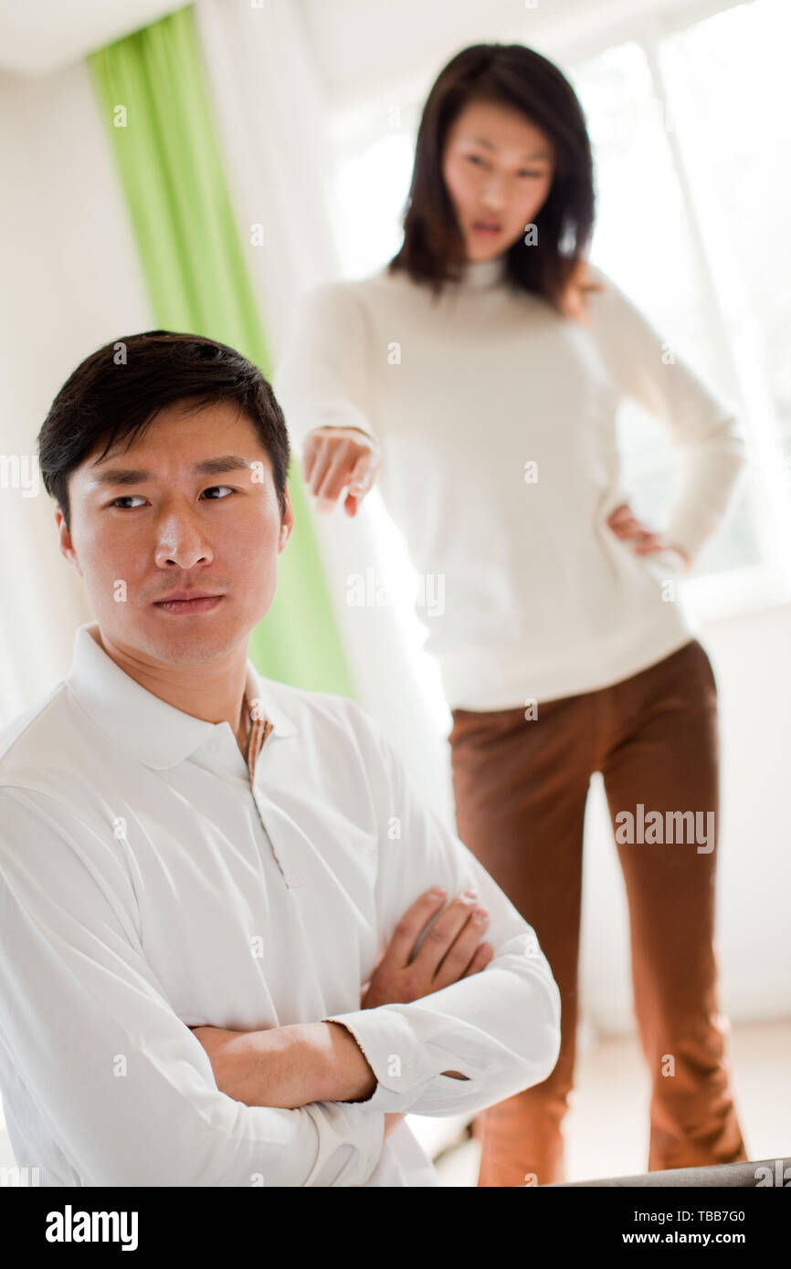 A couple fighting Stock Photo - Alamy